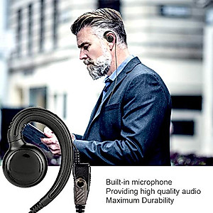 abcGoodefg Two Way Radio Earpiece, 2 Pin Walkie Talkie Earpiece Headset with PTT Mic Compatible with Motorola CP200 CP200D CLS1110 CLS1410 CLS1450 GP300 GP308