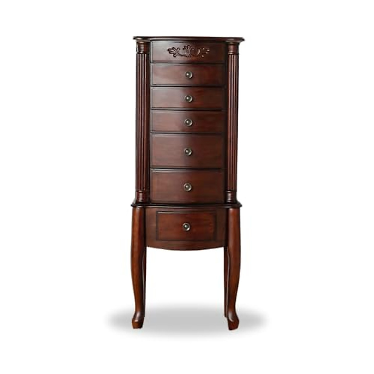 Hives and Honey Morgan Armoire Jewelry Cabinet, Dark Walnut