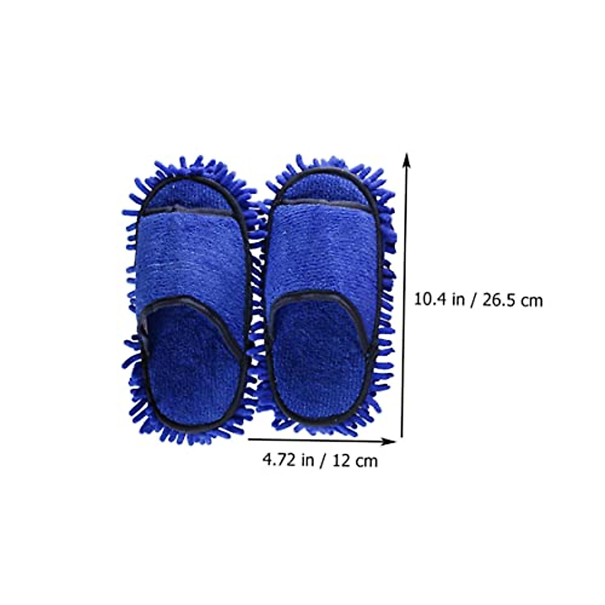 DOITOOL 1 Pair Lazy slippers Cleaning Slippers Dusting Slippers Mop Slipper Chenille Floor Cleaning Slipper House Dust Cleaning Tool floor cleaner mop home slippers floor mops indoor soles