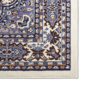 Home Dynamix Premium Sakarya Traditional Medallion Border Area Rug, Porcelain, 5'2"x7'4" Rectangle