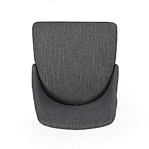 Dawn Modern Fabric Dining Chairs (Set of 2), Charcoal