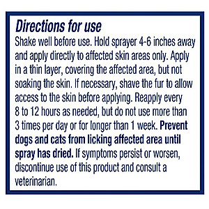 Pro-Sense Itch Solutions Hydrocortisone Spray 4 Ounces, for Dogs and Cats