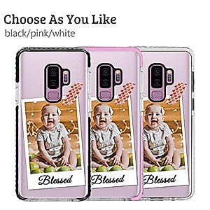 SuSuTiFy Personalized Custom Photo Phone Case for Samsung Galaxy S9 Plus Design Your Own Customized Picture Anti-Scratch Shockproof Soft TPU Protective Phone Cover