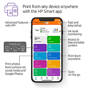 HP DeskJet 2723e All-in-One Printer with Bonus 9 Months of Instant Ink