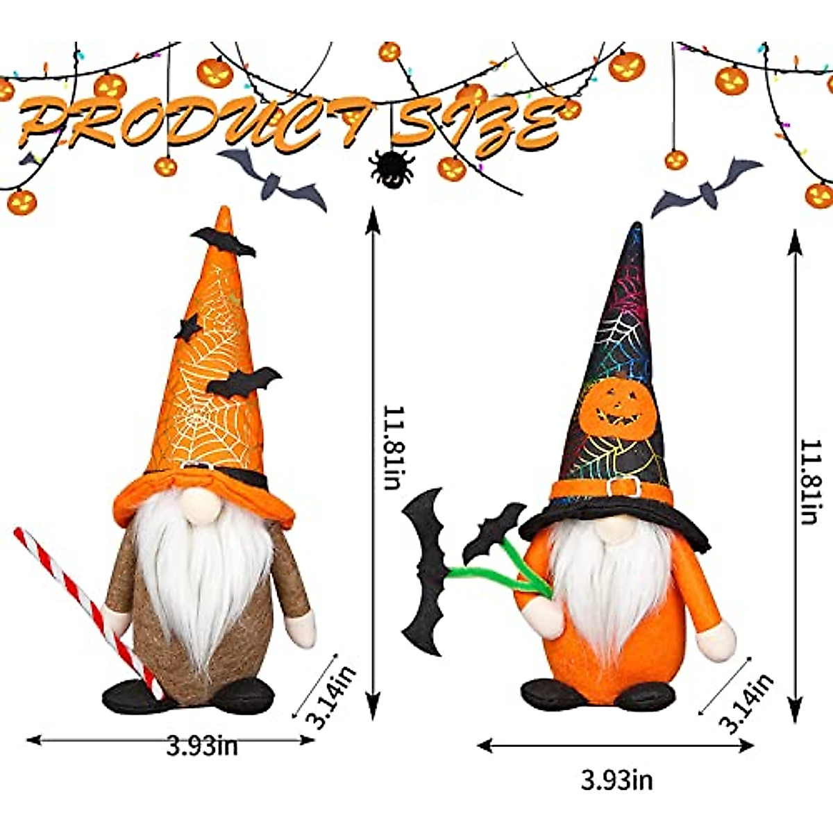 ROGENA Halloween Gnomes Halloween Gnome Halloween Home Decor Halloween Indoor Decorations Halloween Decorations