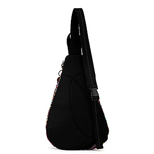 Sakroots Women's Go Sling Backpack in Nylon Eco Twill, Rainbow Wanderlust, One Size