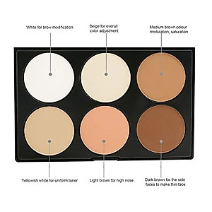 iMeasy Makeup Contour Kit Highlight and Bronzing Powder Palette Pigment Blush Palette - 2/4 / 6 Colors