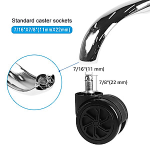 Frassie 25 Inch Office Chair Base with 5 Casters Wheels, Universal Heavy Duty 2500 Lbs Metal Chair Base Part Replacement