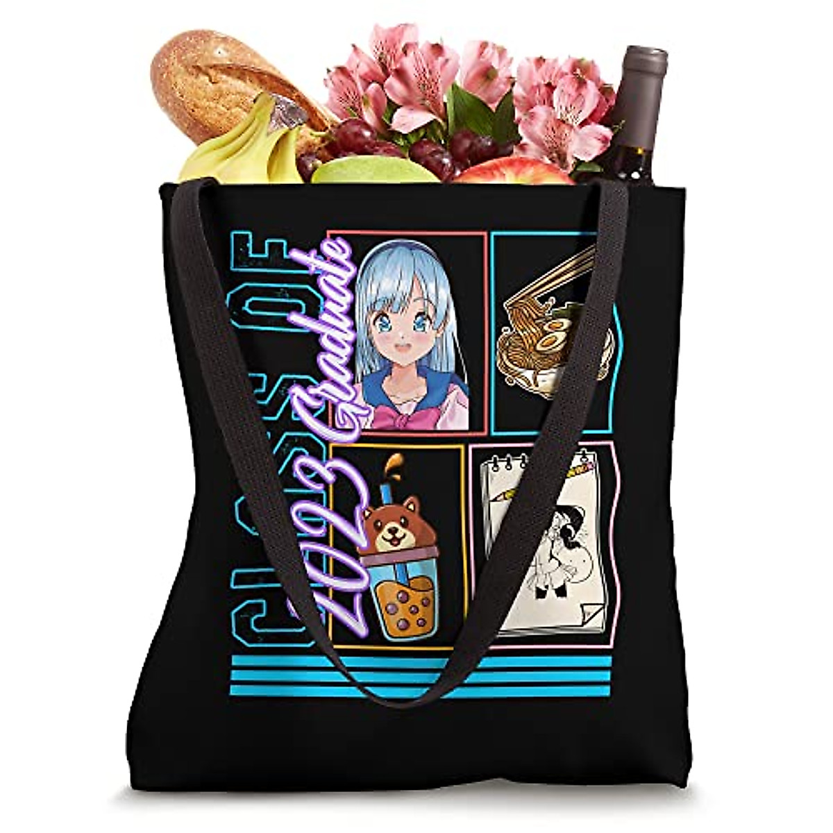 Class Of 2023 Graduate, Anime Otaku Girl Japan Kawaii Ramen Tote Bag