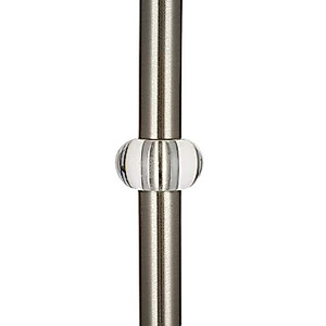 Amazon Brand – Ravenna Home Contemporary Metal Table Lamp with Acrylic Accents, LED Bulb Included, 19.5"H, Brushed Nickel