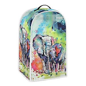 Eheartsgir Elephant Pattern Blender Cover Dust Covers for Kitchen Food Processor Stand Mixer Case Soy Milk Maker Cover for Kitchen Home Decor