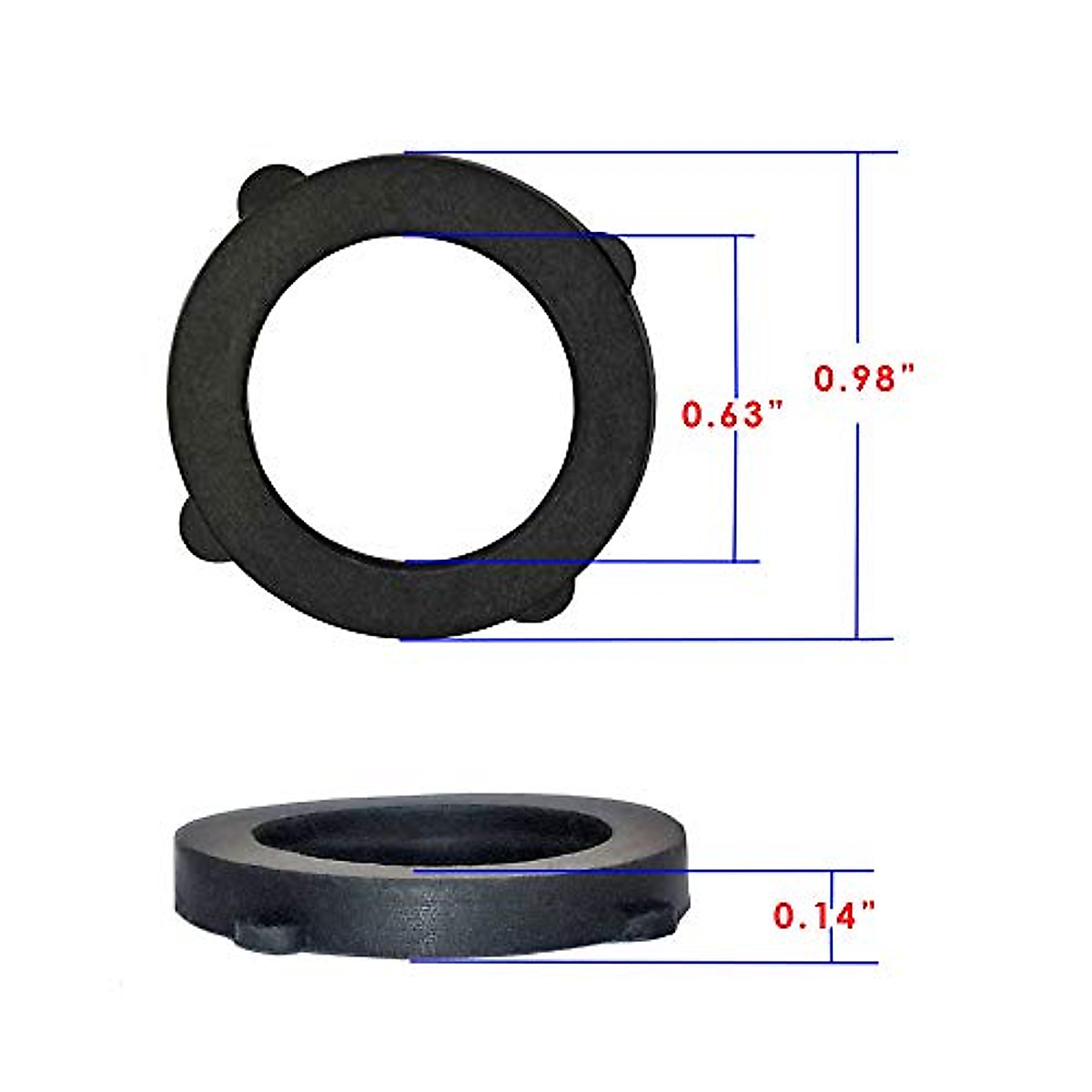 HQMPC Hose Seals Garden Hose Gasket Seal Hose Connector Gaskets O Ring 30Pcs for Leak Proof
