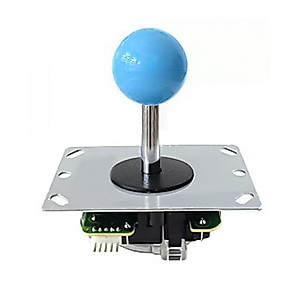 Lycuiw Sensitive Lightweight Joystick DIY High Response Non-delayed Arcade Game Fighting Stick Controller with Ball for Game Console (yellow)