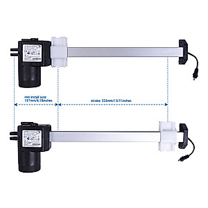 Frassie Power Recliner Lift Chair Motor Limoss 450917 Actuator Model MD141-30-L1-157-333 Replacement