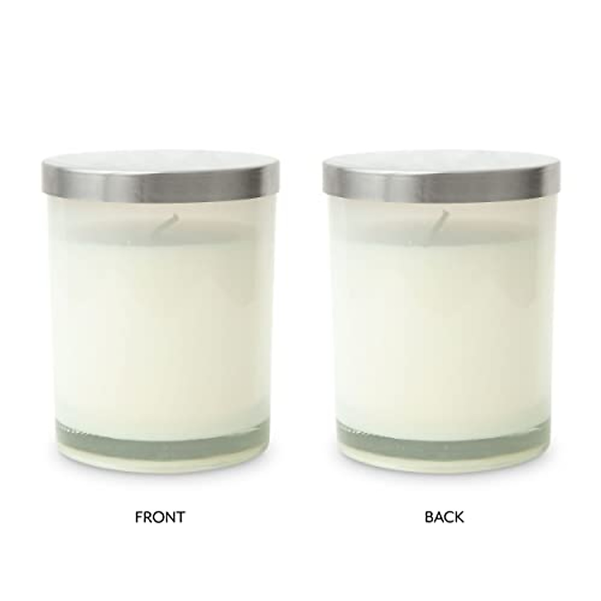 Weddingstar 9oz Glass Jar Gift Candle with Lid, Unscented - Non Customizable