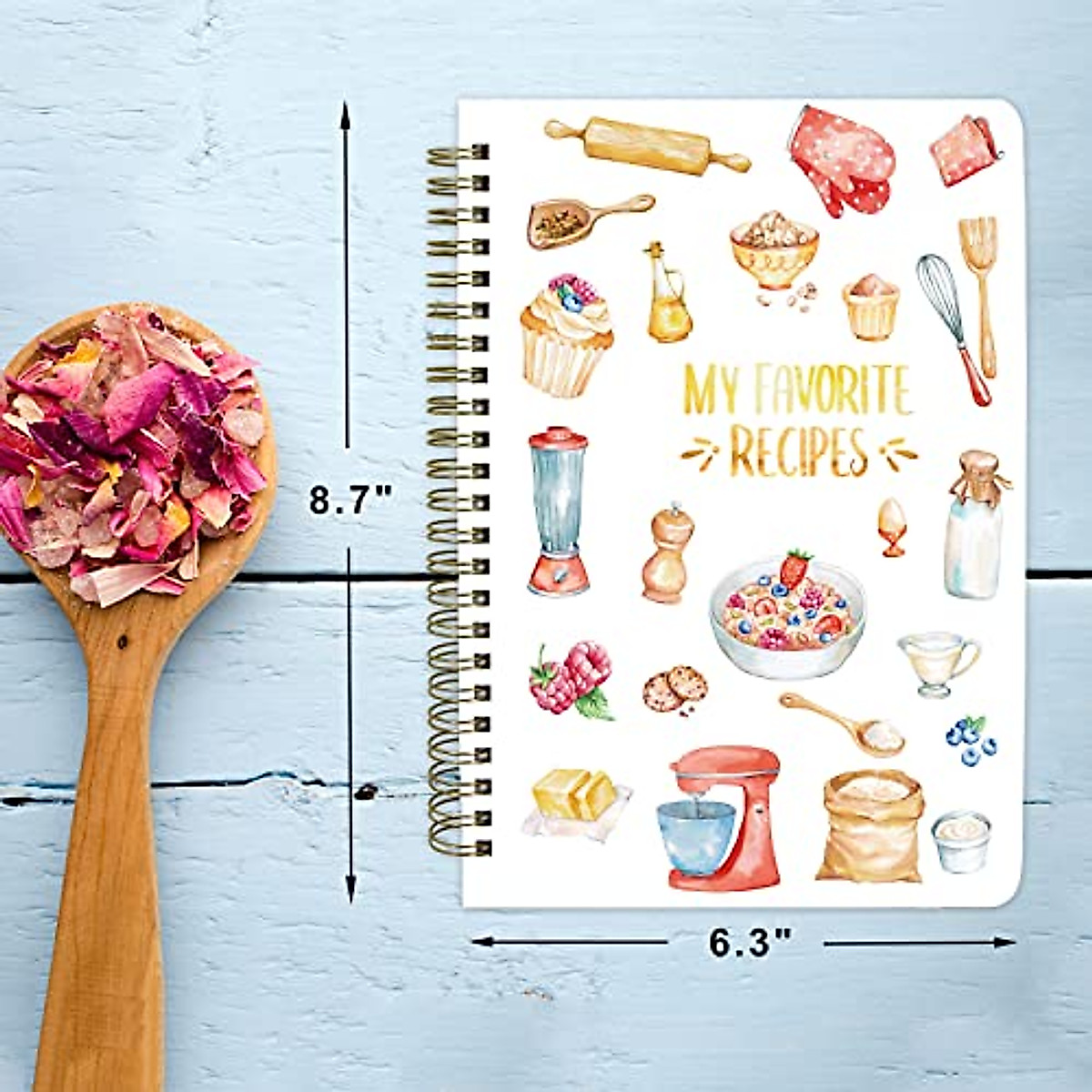 ceiba tree Blank Recipe Book to Write in Your Own Recipes Notebook Cookbook Journal 8.7" x 6.3" Gifts Ideas for Women Mom Wife 120 Pages