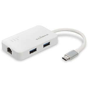 EDiMAX USB-C to 3-Port USB 3.0 Gigabit Ethernet Hub