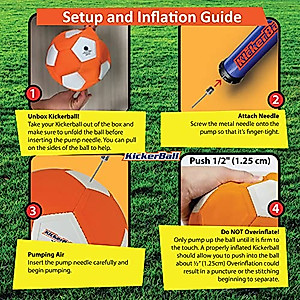 Kickerball Swerve and Curve Size 4 Soccer Ball, Soccer Training Ball with Special Panels to Play Like A Pro, Outdoor and Indoor Soccer Ball, Fun Soccer Ball for Kids and Adults