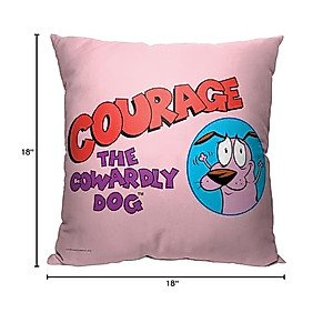 Northwest Courage The Cowardly Dog Cartoon Network's Pillow, 18" x 18"