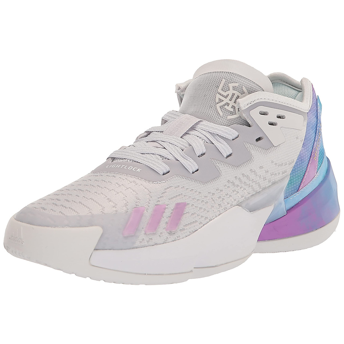 adidas D.O.N. Issue 4 Basketball Shoe, Dash Grey/Bliss Lilac/Grey, 6 US Unisex Big Kid