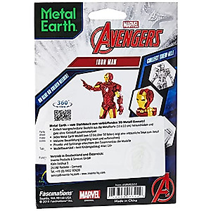 Fascinations Metal Earth Marvel Iron Man 3D Metal Model Kit