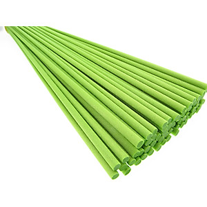 Breath Me TM 50pcs Lime Green Reed Diffuser Fibre Sticks 12 inch for Air Freshener and Aroma