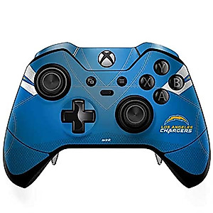 Skinit Decal Gaming Skin Compatible with Xbox One Elite Controller - Officially Licensed NFL Los Angeles Chargers Team Jersey Design