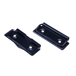 Wealrit 10 pcs Clipboard Clips,Mountable Clipboard Clips with Rivets,Stainless Steel Clipboards Hardware with Rubber Grip and Pen Clip, 2.8 Inch Length,Black