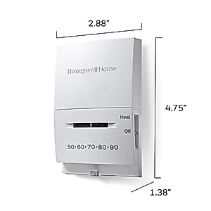 Honeywell Home CT53K Standard Millivolt Heat Only Manual Thermostat