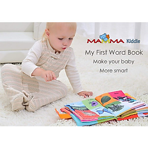 MAMMA Kiddie Baby Soft Activity Book, My First Word Book, Best cloth book, baby encyclopedia, holds up in the wash