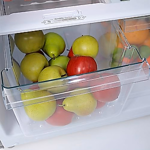 West Bend Frost Free Apartment Size Refrigerator, 18-Cu.Ft, Metallic