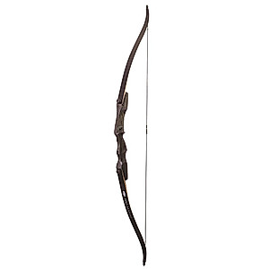 PSE Archery Pro Max Traditional Takedown Recurve Recreational Shooting Bow Set, Right, 62" - 35