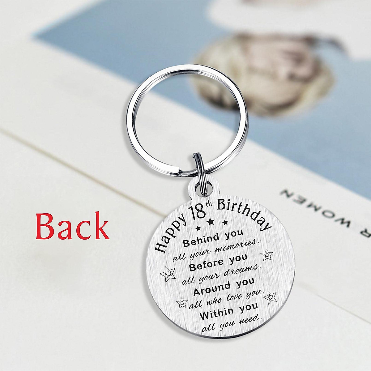 18th Birthday Gifts Keychain for Someone Who was Born in 2005, Turning 18 Year Old Birthday Gifts for Women Men