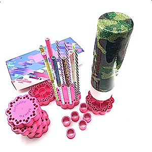 Milefo 2 in 1 Pen Turner Attachment for Cup Turner Epoxy, Pen Turner Adapter Holder Kit for Tumblers, Fit for 3/4 Inch, 1/2 Inch & 20MM Tubes