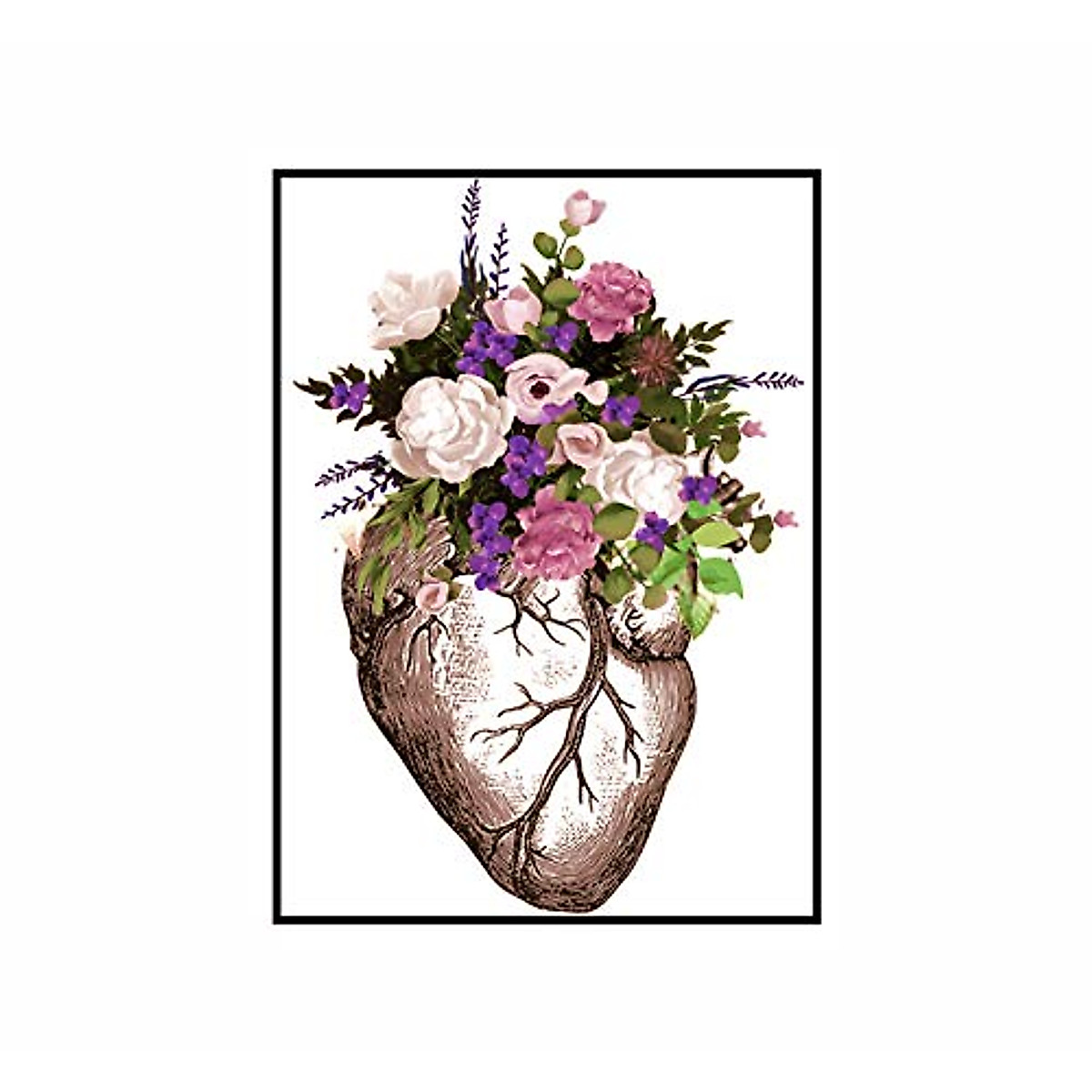 Nurse Gift for Women Wall Art Prints Decor Set of 6 Medical Anatomy Poster, Nurse Graduation, Nurse Practitioner, Physicians Assistant Gift for Doctor Office, Clinic, Med Student Dorm Halloween Christmas 8x10, Unframed