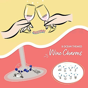 Wine Gifts for Women - The Perfect Wine Gift Basket - 8 Cute Gifts in Each Wine Lovers Gift Box - Includes a Wine Tumbler Bath Bombs Wine Charms and Much More - Curated Gift Baskets for Women