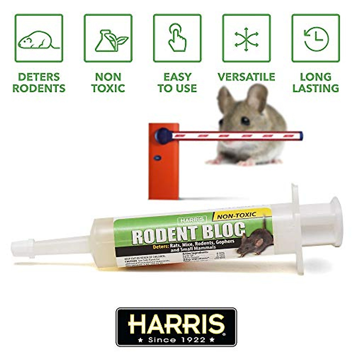 Harris Mouse, Rat & Rodent Repellent Kit, 20oz Spray and 1oz Gel Syringe