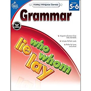 Carson-Dellosa Kelley Wingate Series Common Core Edition Grammar Workbook, Grades 5 - 6 (Ages 10 - 12)