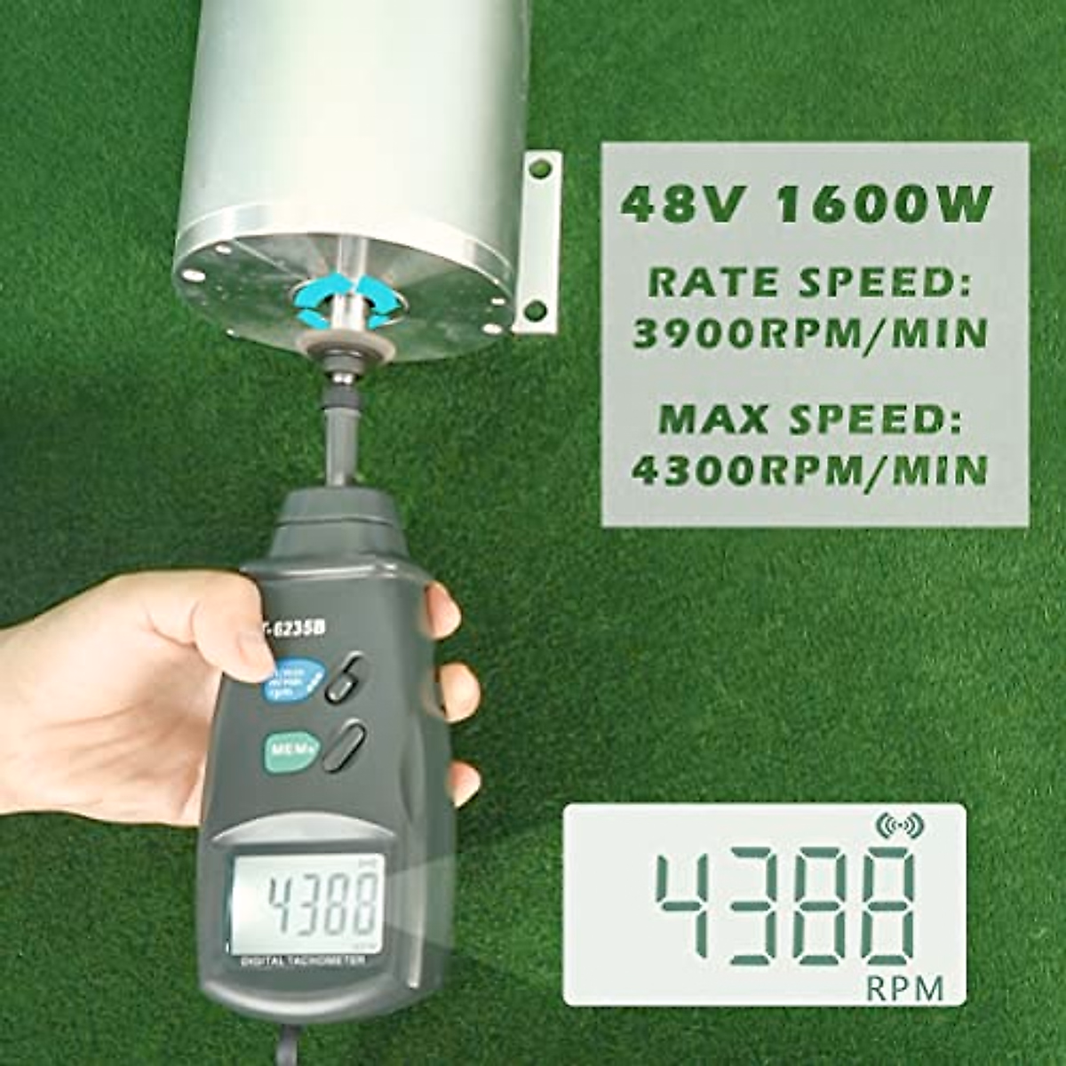 Electric Motor 1600W 48V go Kart Electric Motor kit with Throttle 33A Speed Controller BLDC ATV Kits Scooter Motorcycle Engine Ebike Conversion Kit Chain T8F