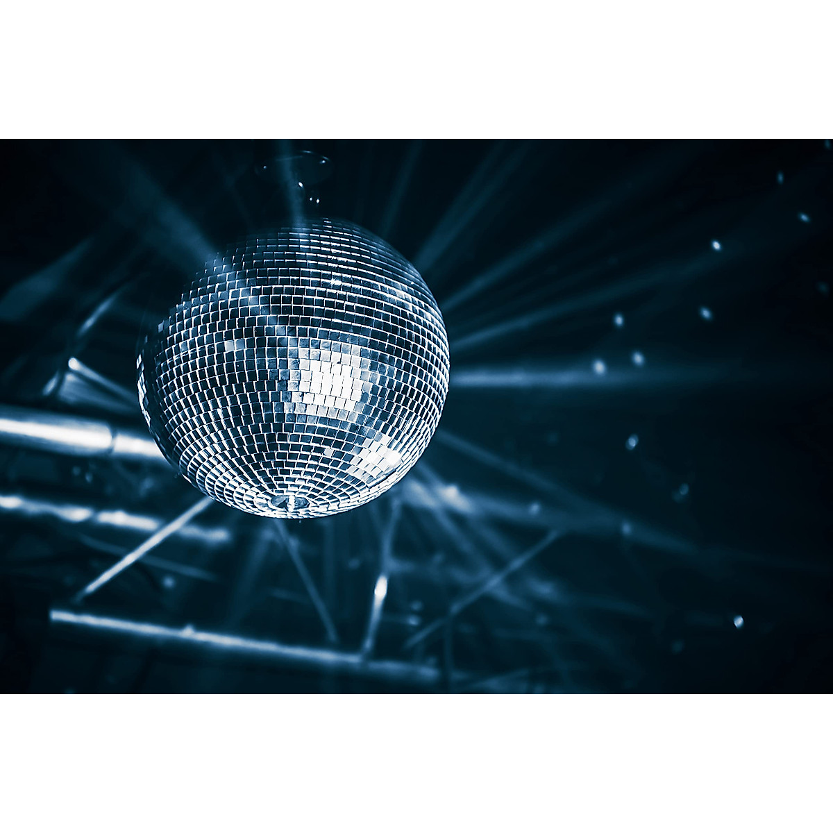 The Dreidel Company Mirror Disco Ball 4" Inch 4-Pack, Silver Hanging Ball with Attached String for Ring, Reflects Light, Fun Party Home Bands Decorations, Party Favor (4-Pack)