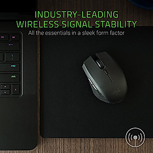 Razer Atheris Ambidextrous Wireless Mouse: 7200 DPI Optical Sensor - 350 Hr Battery Life - USB Wireless Receiver & Bluetooth Connection - Classic Black