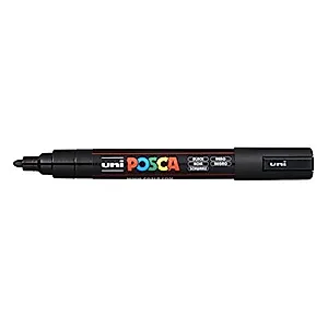 Posca Acrylic Paint Marker, Medium, Black