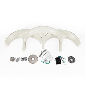 600W Wind turbines,12V/24V Wind Turbine Generator Vertical Axis Garden Boat Wind Motor with Controller,Power Producer Equipment(White)