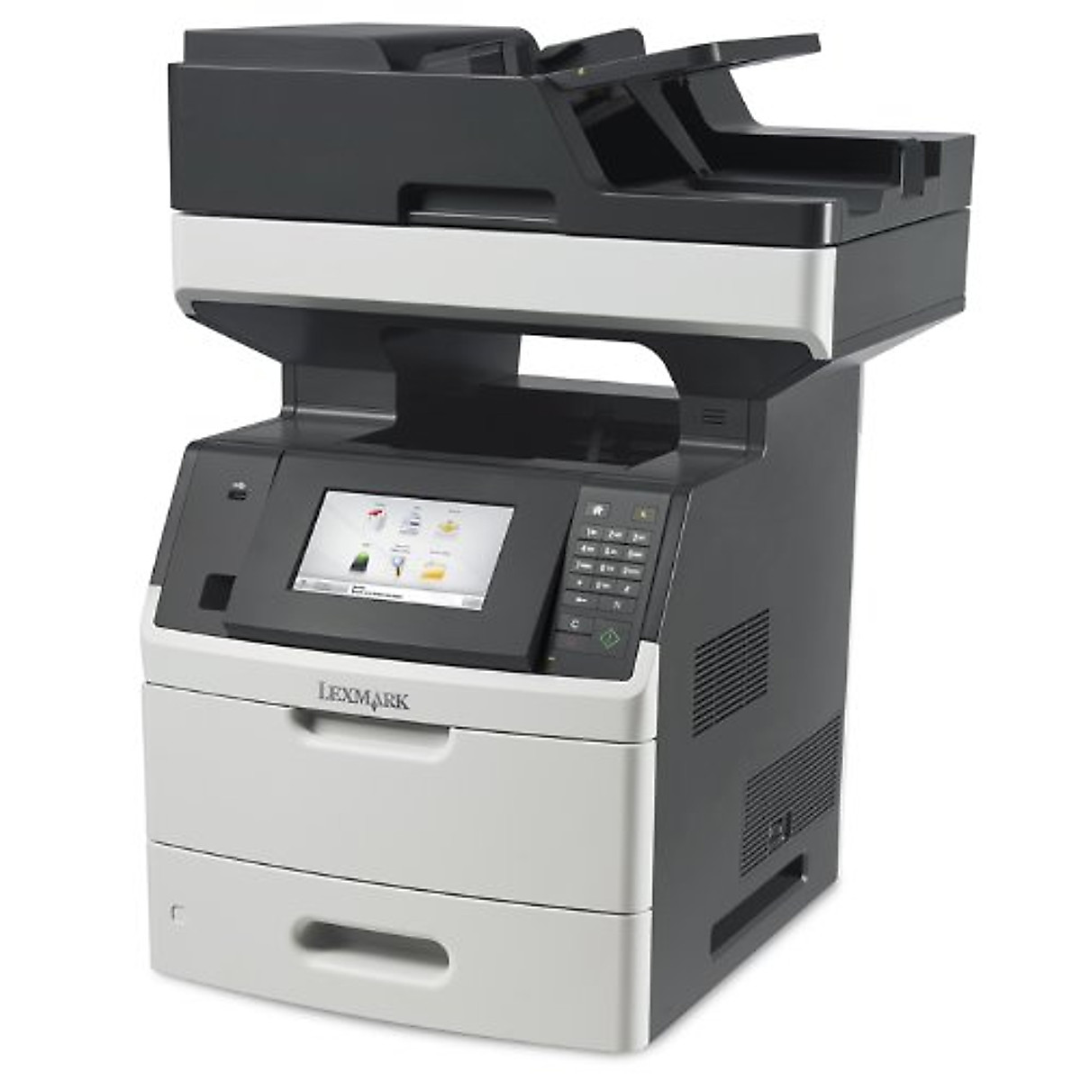 Lexmark MX710DE Monochrome Printer with Scanner, Copier and Fax - 24T7401,Gray/white