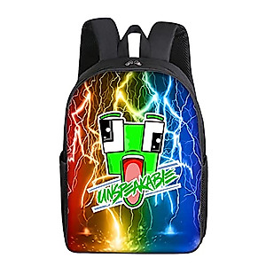 gdnwtstl Boys And Girls Backpack, Teen 3D Printing Game laptop backpack Travel Bag QWB1-One Size