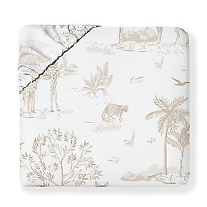 MakeMake Organics Organic Twin Fitted Sheet Set GOTS Certified Organic Cotton Fitted Sheet with Pillowcase Ultra Soft Non Toxic Breathable Hypoallergenic Animals Theme Room (Twin, Safari)
