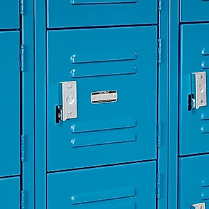 Global Industrial Six Tier Locker, 12x12x12, 18 Door, Unassembled, Blue