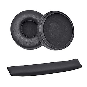 Leather Headband Cushion Ear Pads Cover for J-BL Synchros E40BT E40 Headphones Huhudde