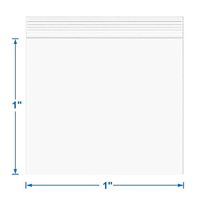 200 Pack 1" x 1" Durable Small Thick Clear Zip Poly Seal Lock Bags Heavy Duty 4 Mil Reclosable Plastic Zip Bag Jewelry Earrings Necklace Ring Coin Beads Pill Zipper Bags