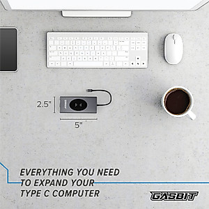 Docking Station USB-C Dual Monitor 15 in 1 for MacBook Pro/Air/Dell/Lenovo/HP. with Wireless Phone Charger. Dongle to 4K HDMI. VGA, SD/Micro SD Card Reader. Ethernet. 1 USB-C-PD. Audio Jack.